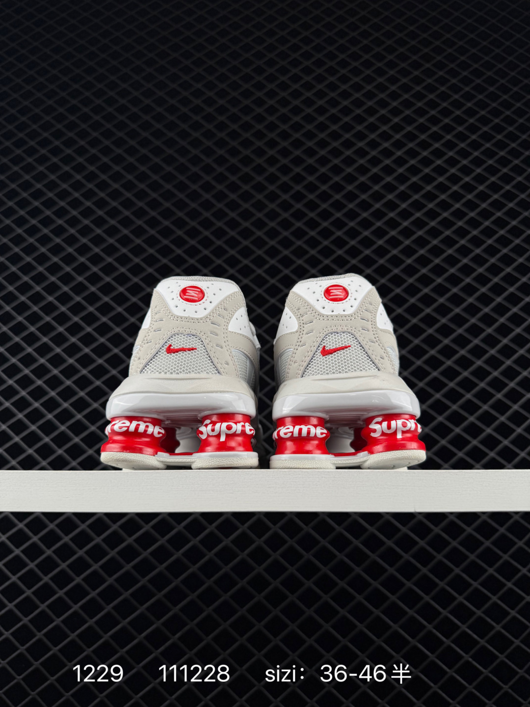 Cheap Supreme x Nike Shox Ride 2 SP White Red Sneaker Unisex # 299992 ...
